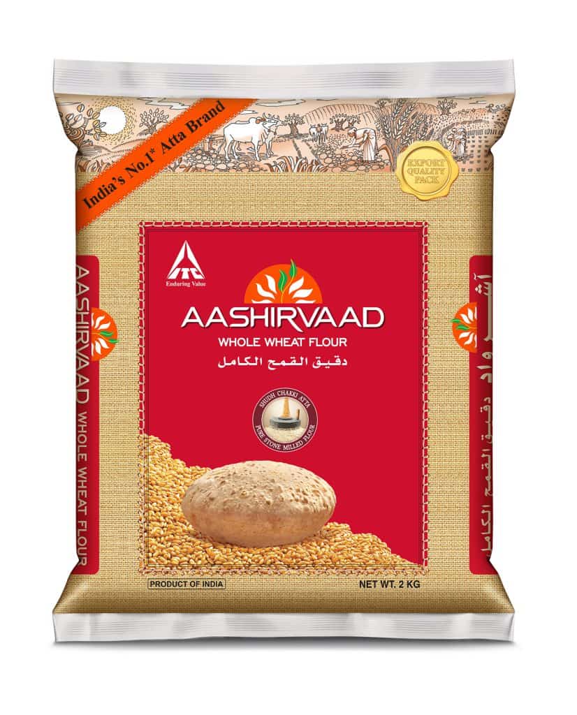 Aashirvaad Whole Wheat Atta Flour - 2kg | Grabster